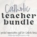 Catholic Teacher Bundle Catholic Gift Bundle Back-to-school Gift for ...