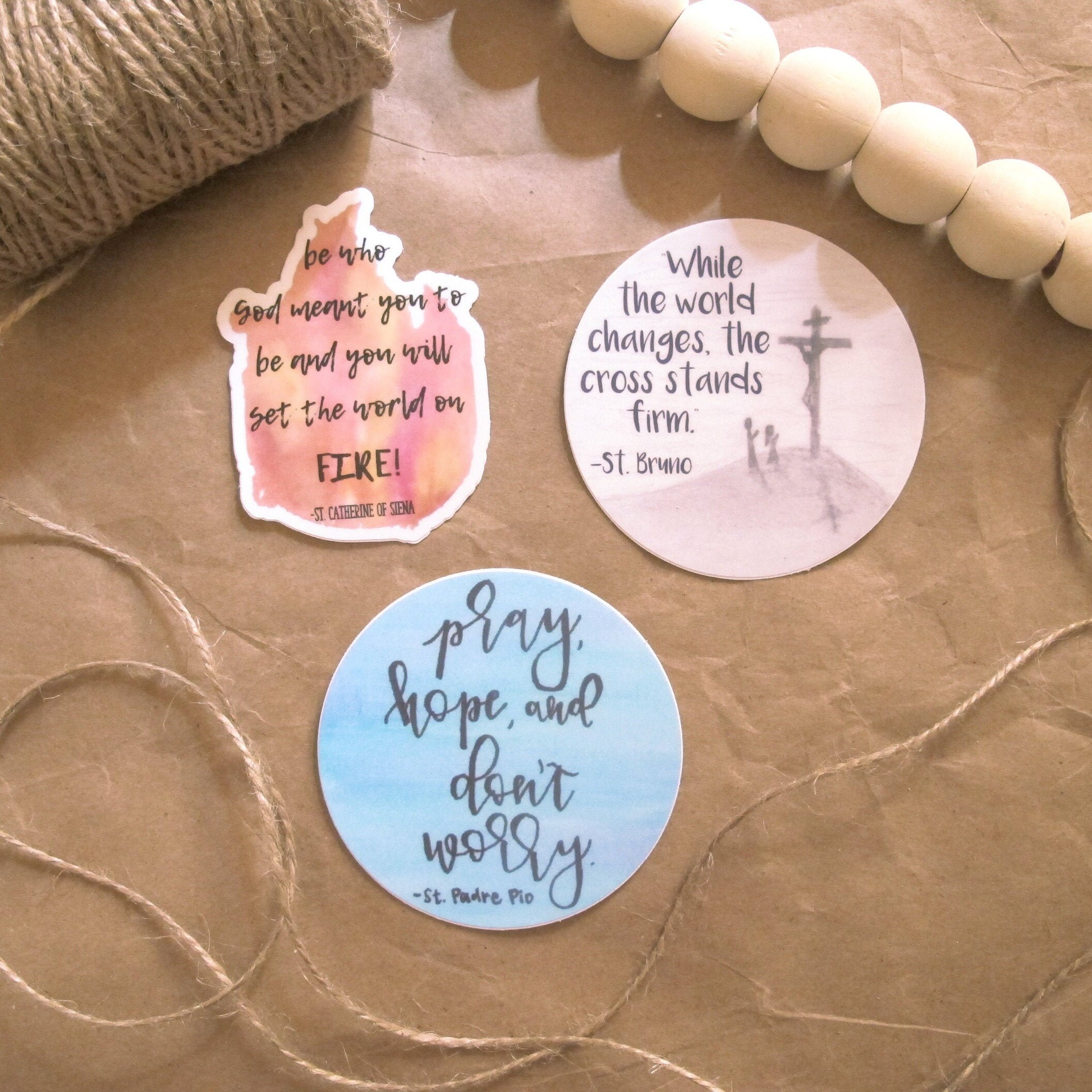 Trust Catholic Vinyl Sticker Bundle Catholic Sticker Pack | Etsy