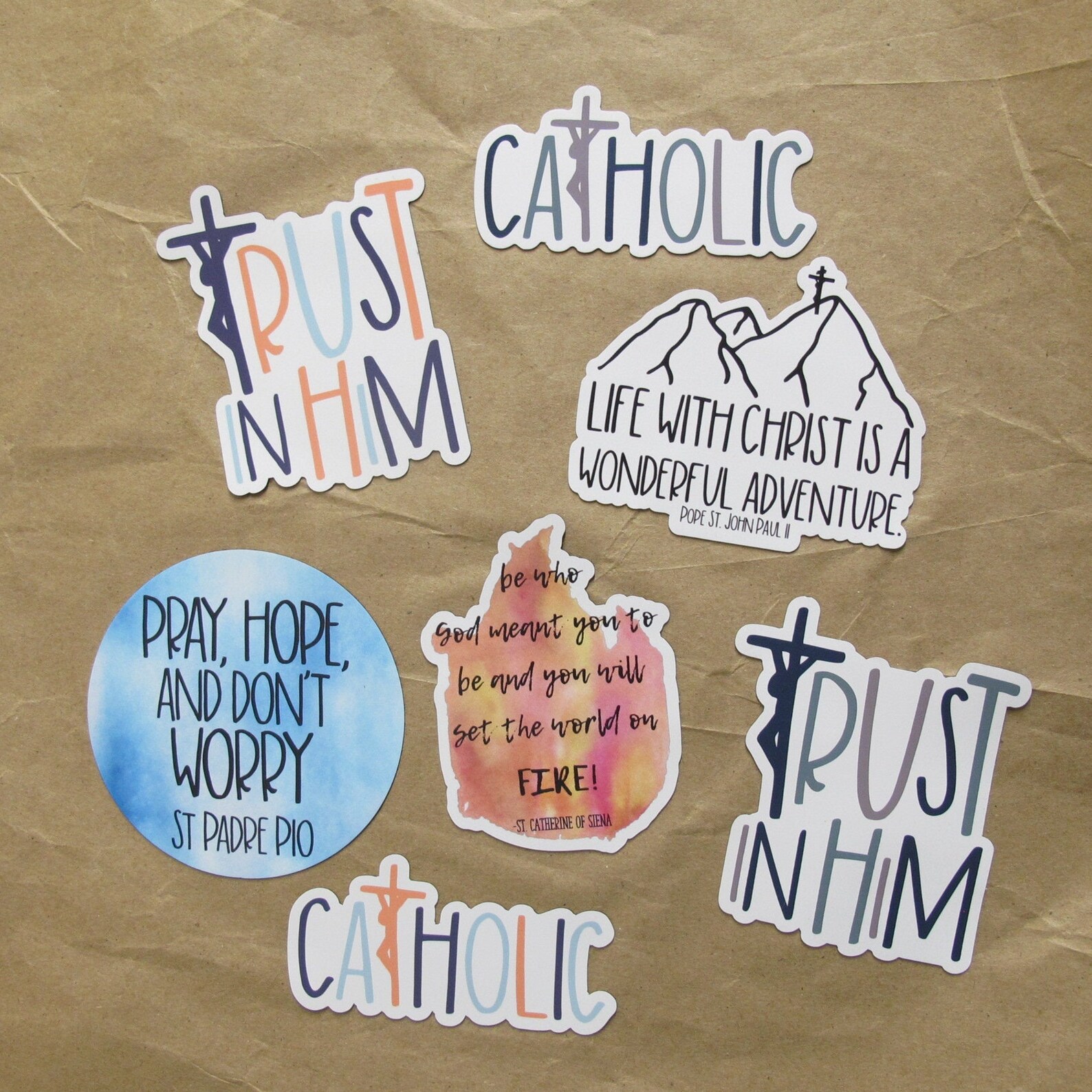 5 Pack Catholic Magnet Bundle Catholic Saint Quote Magnet - Etsy