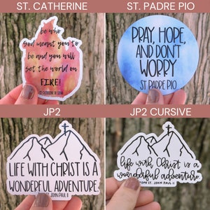 5 Pack Catholic Magnet Bundle Catholic Saint Quote Magnet | Etsy