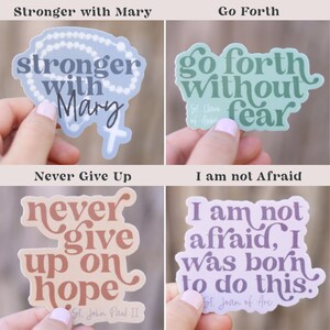 10 Pack of Catholic Saint Vinyl Stickers Custom Sticker - Etsy