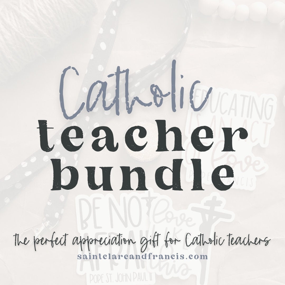 Catholic Teacher Bundle Catholic Gift Bundle - Etsy