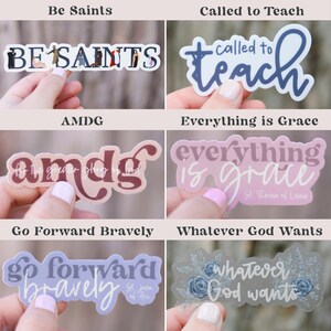 10 Pack of Catholic Saint Vinyl Stickers Custom Sticker - Etsy