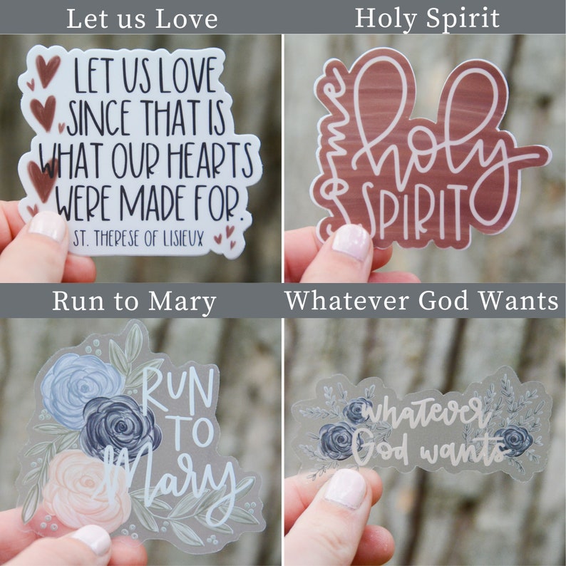 10 Pack of Catholic Saint Vinyl Stickers Custom Sticker - Etsy