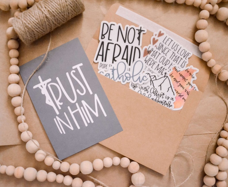 3, 5, 10, or BULK Catholic Sticker Bundle | Catholic Teacher Gift ...