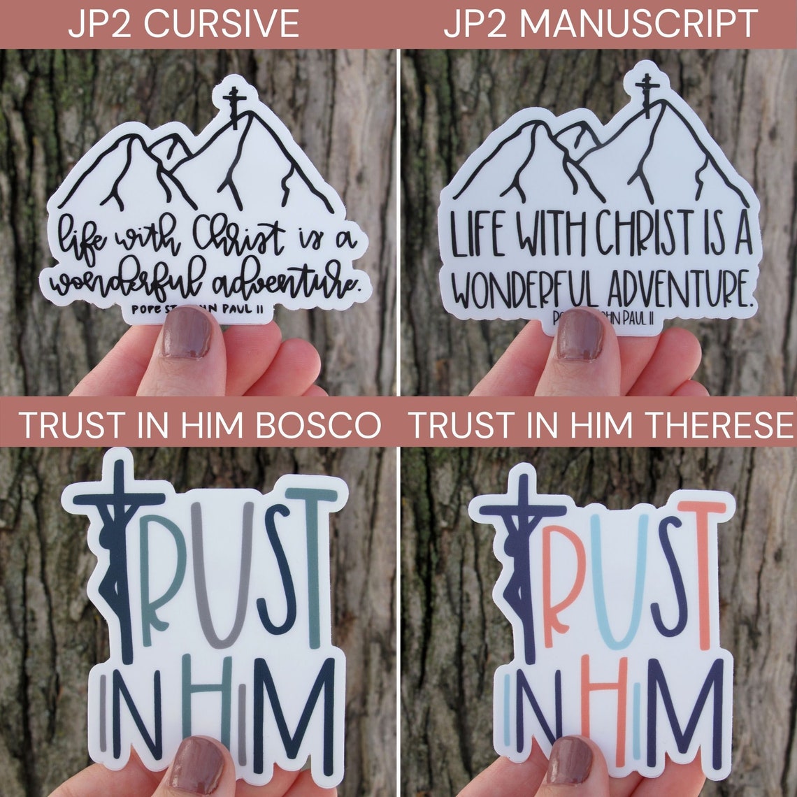 10 Pack of Catholic Saint Vinyl Stickers Custom Sticker | Etsy