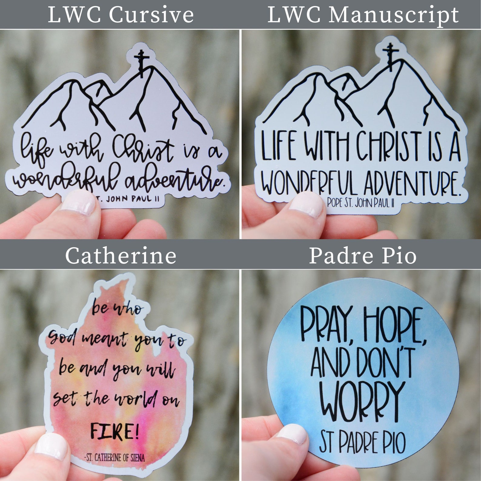 5 Pack Catholic Magnet Bundle Catholic Saint Quote Magnet - Etsy