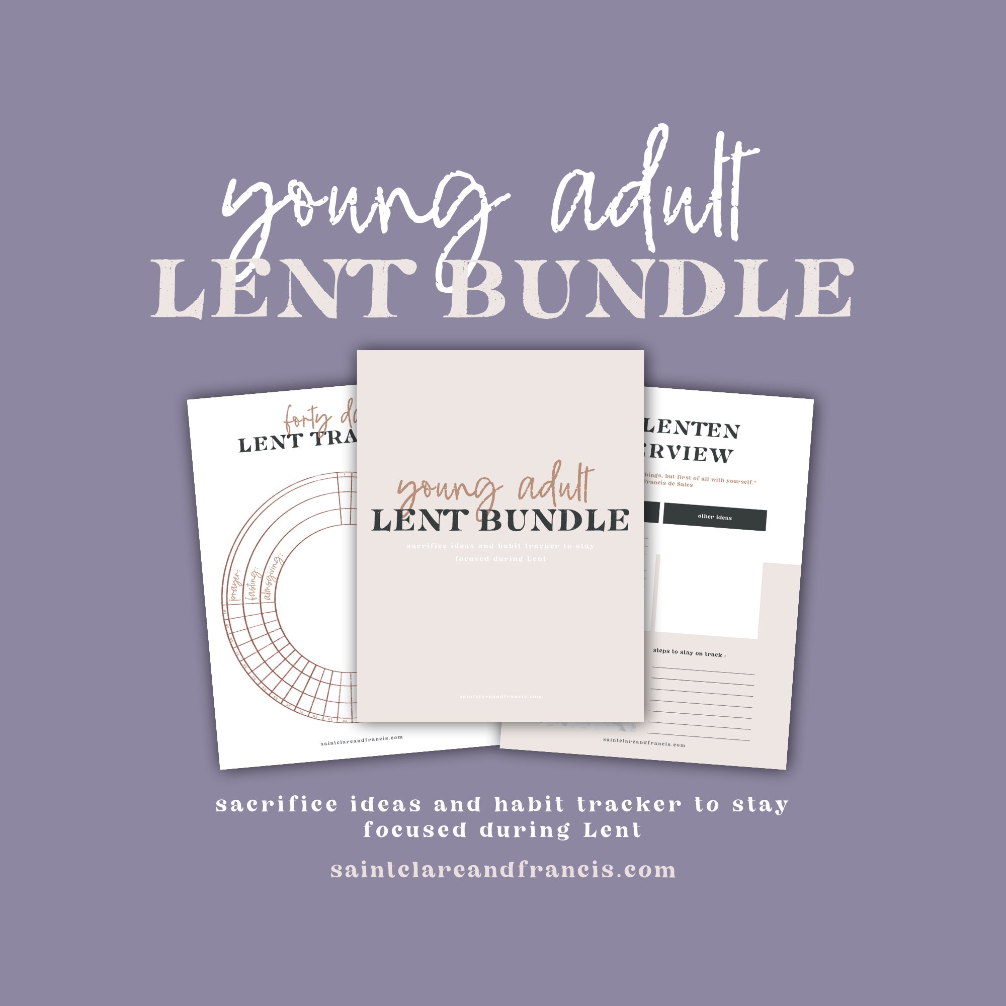 Young Adult Lent Bundle | Catholic Lent Bundle for Teens and Catholic ...