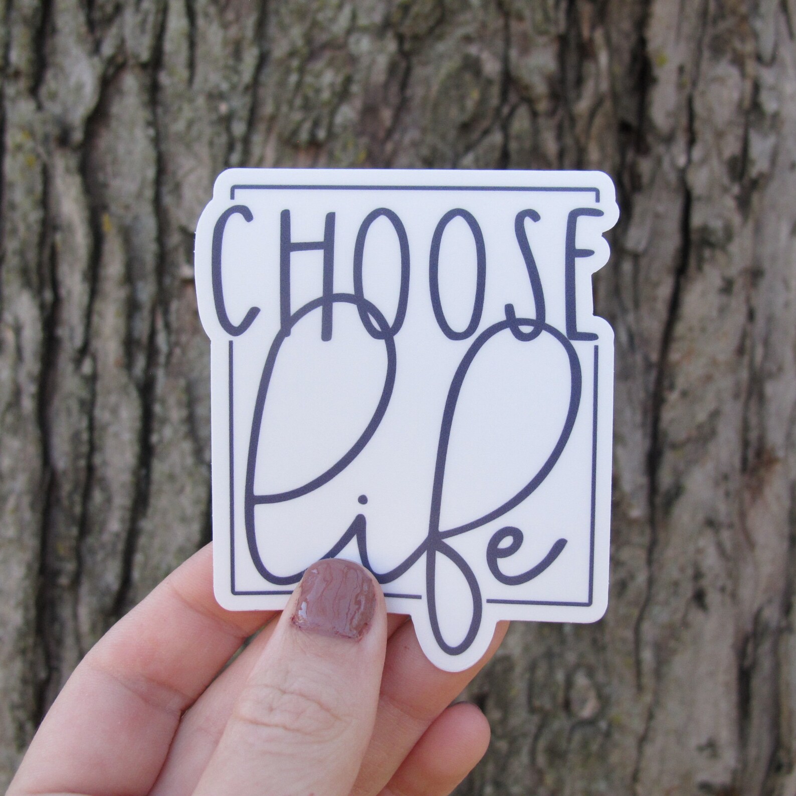Choose Life Catholic Vinyl Sticker Pro-Life Quote Sticker | Etsy