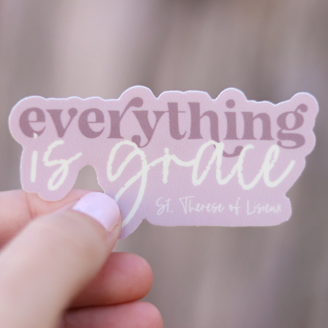 Everything is Grace St. Therese of Lisieux Catholic Vinyl - Etsy