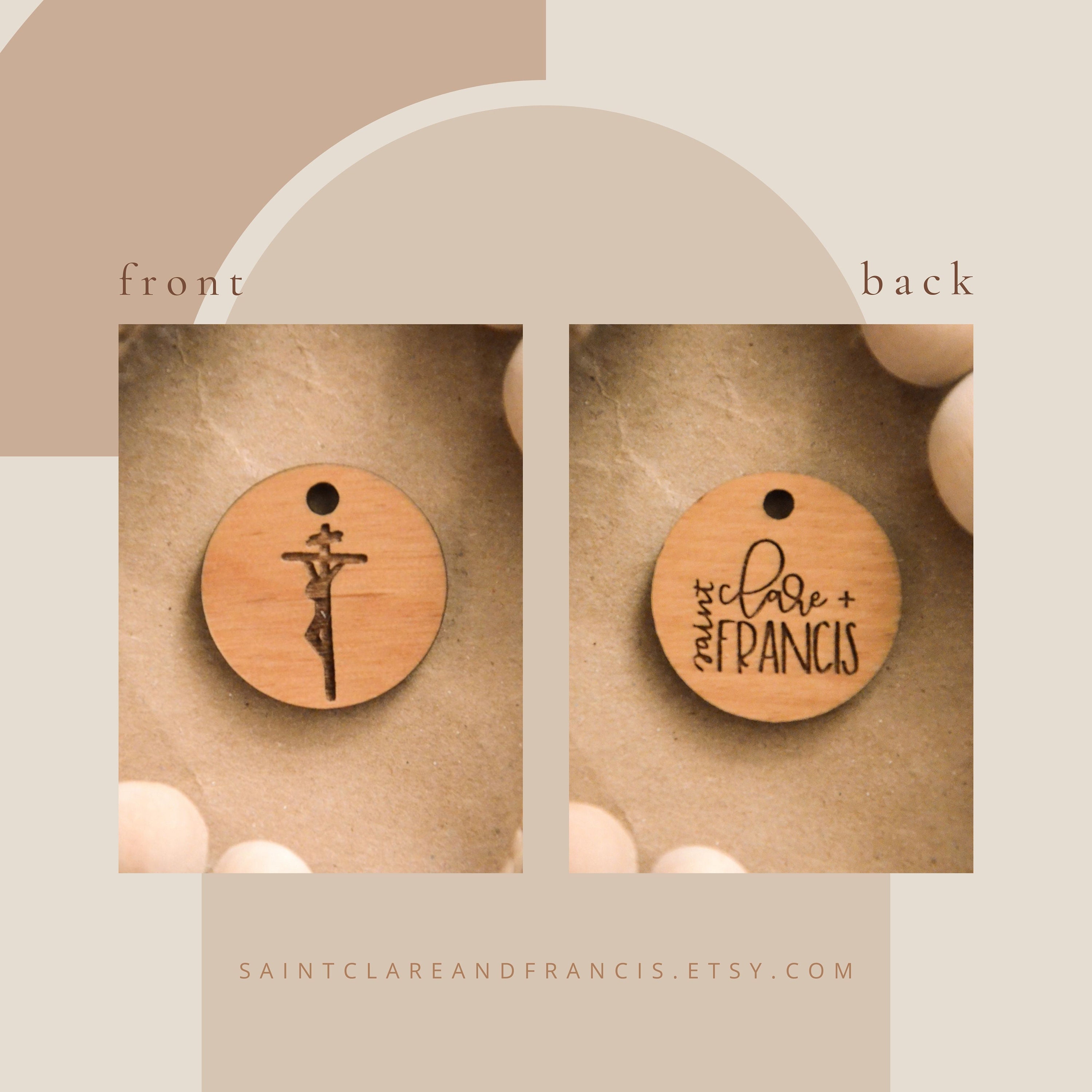 Crucifixion Catholic Wood Attachment Catholic Saint Quote - Etsy