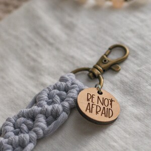 Build Your Own - Catholic Macrame Keychain With Wood Attachment ...