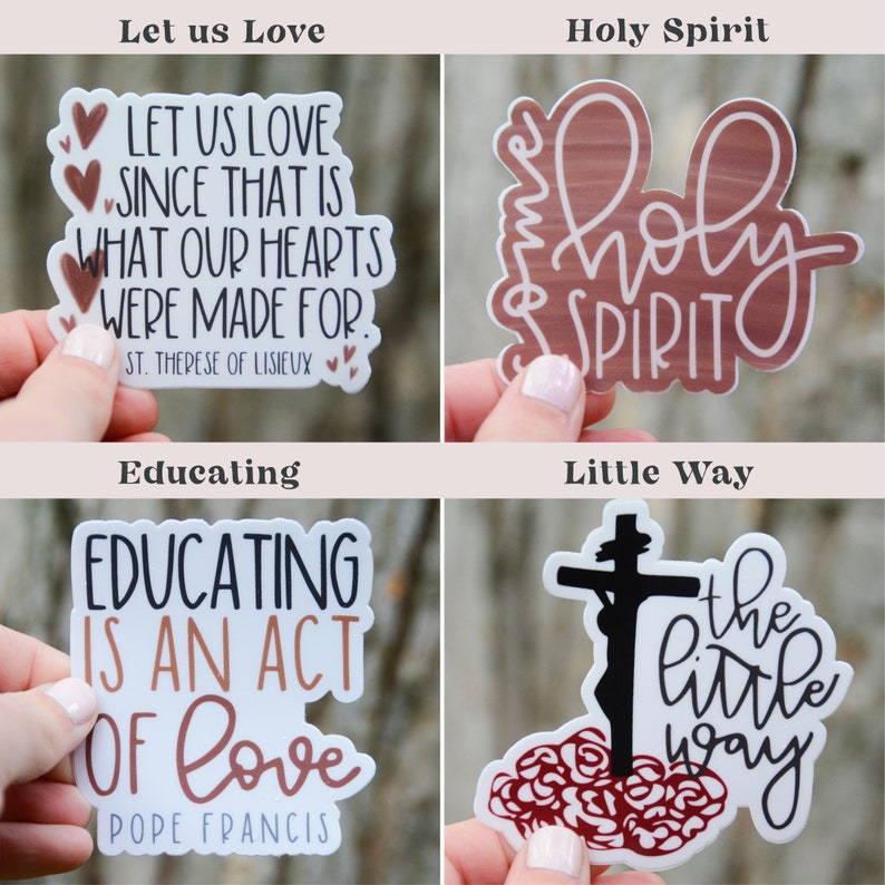 3 5 10 or BULK Catholic Sticker Bundle Catholic Teacher - Etsy