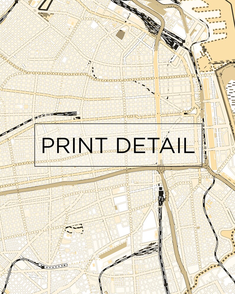 Mapa de la ciudad de París Imprimir : City Art, Custom City ...