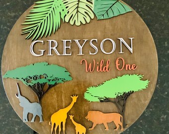 Wild One Wood Sign | Etsy