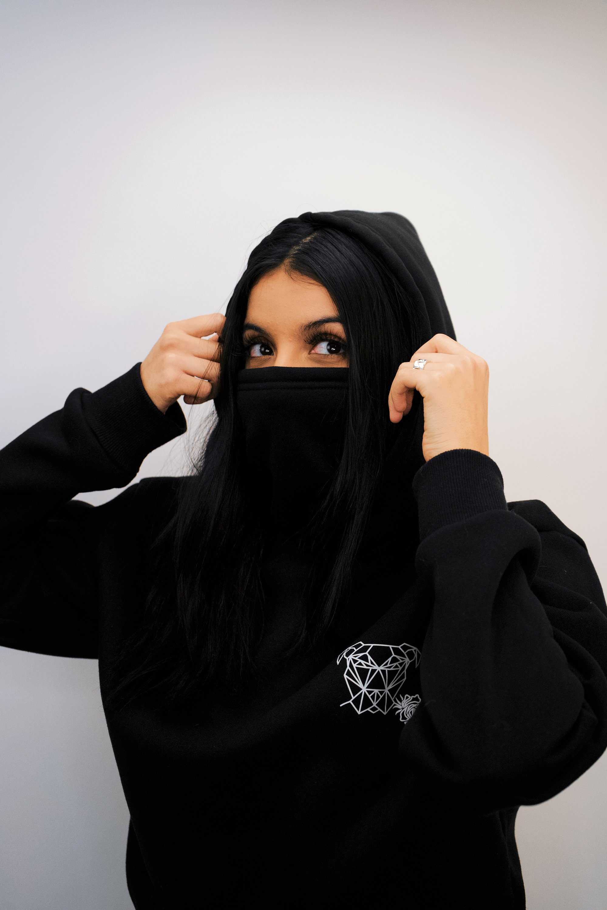 Unisex Hoodie With Face Cover - Etsy