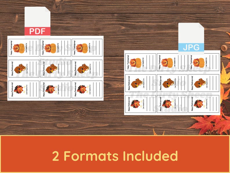 Kids Printable Gratitude Cards, Thanksgiving Activity Cards, Instant ...