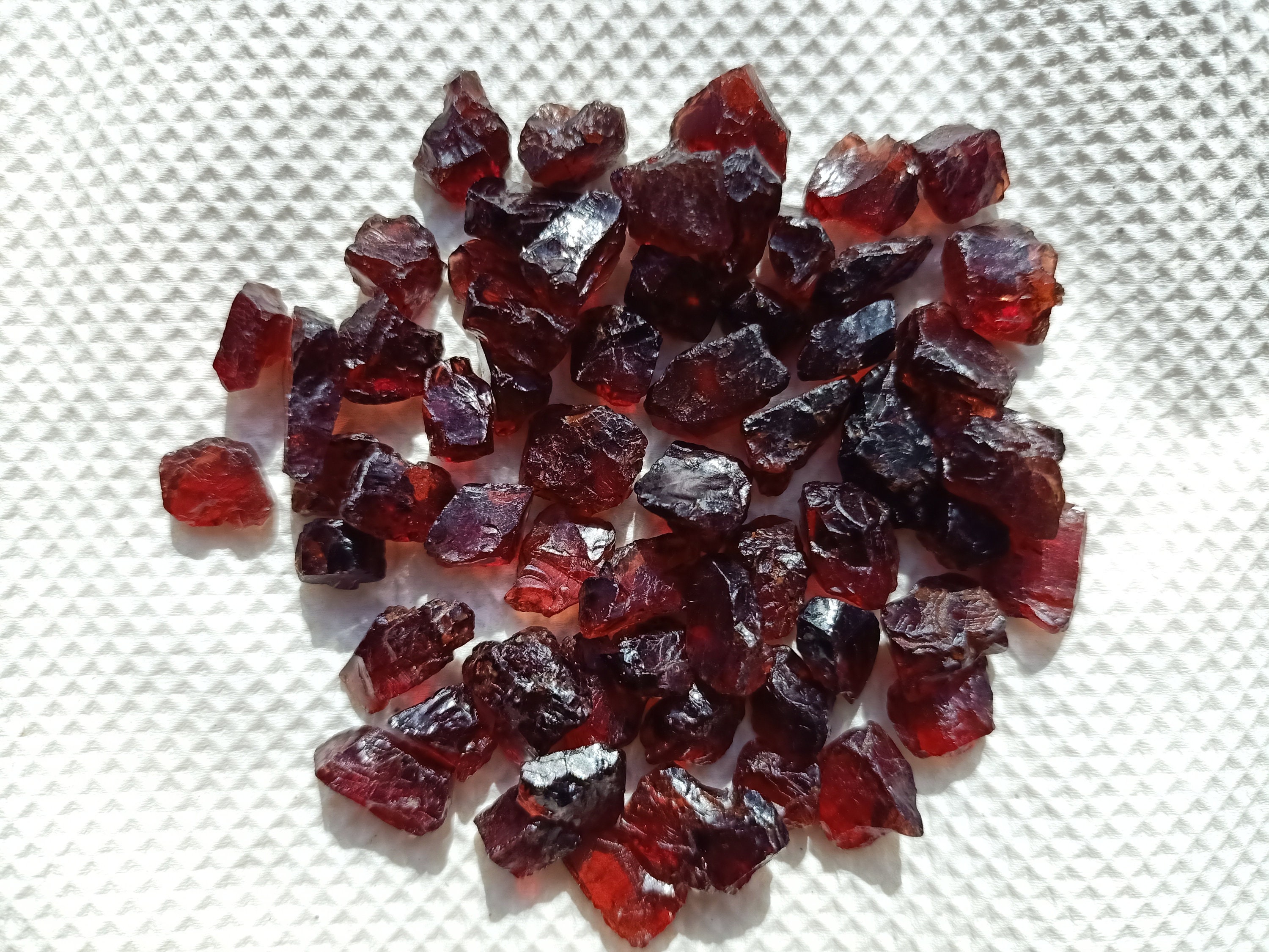 Natural Red Garnet Rough Gemstone Red Garnet Specimens AAA | Etsy