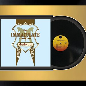 The Immaculate Collection by Madonna , Vinyl LP Record Framed and Ready ...