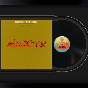 Exodus by Bob Marley , Vinyl LP Record Framed and Ready to Hang, Music ...