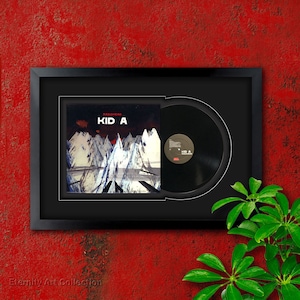 Radiohead - Kid A, Vinyl LP Record Framed and Ready to Hang, Music Gift ...