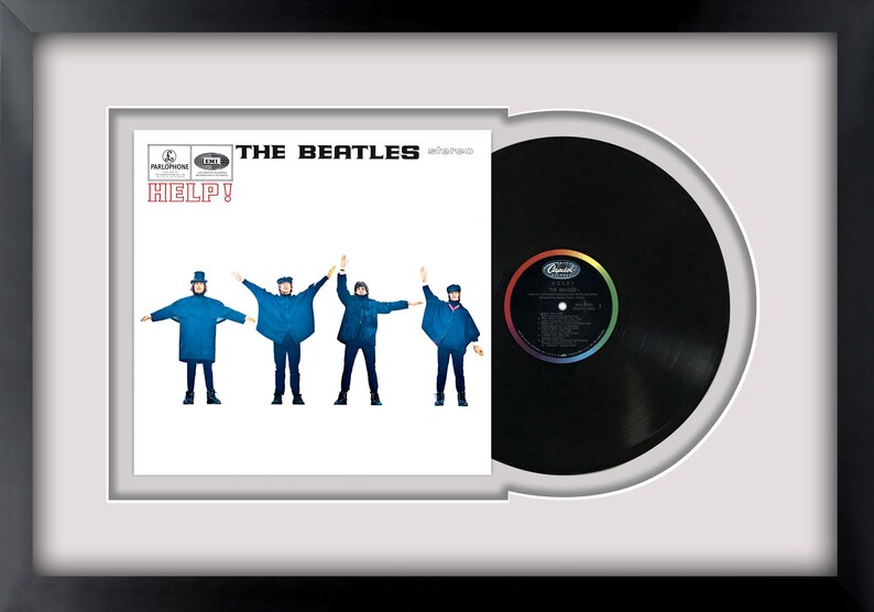 The Beatles Help Vinyl LP Record Framed and Ready to Hang - Etsy