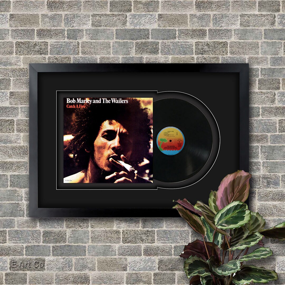 Bob Marley & the Wailers - "catch A Fire", Vinyl LP Record Framed and ...