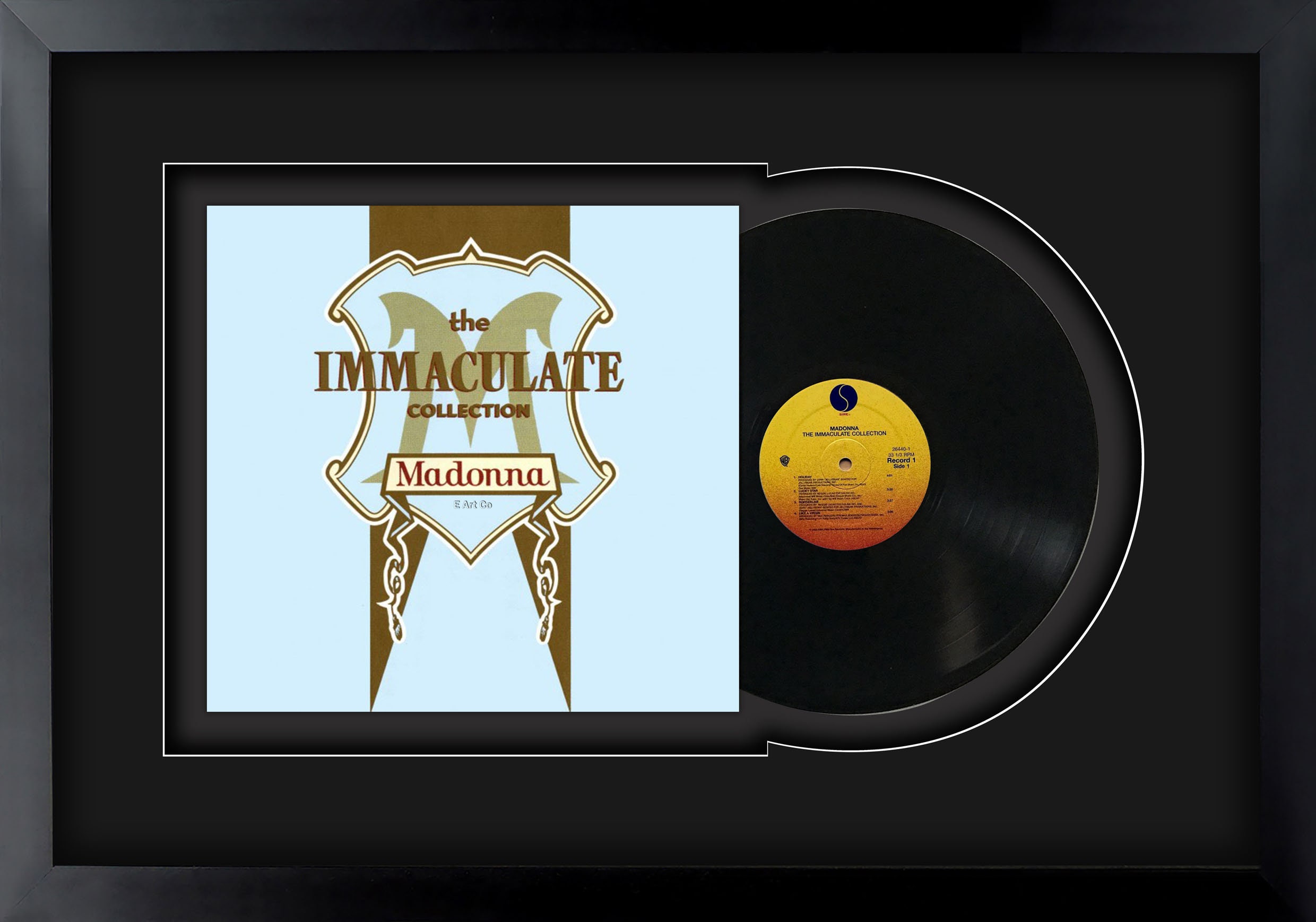 The Immaculate Collection by Madonna , Vinyl LP Record Framed and Ready ...