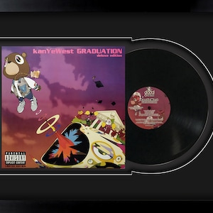 Kanye West , Graduation , Vinyl LP Record Framed and Ready to Hang ...