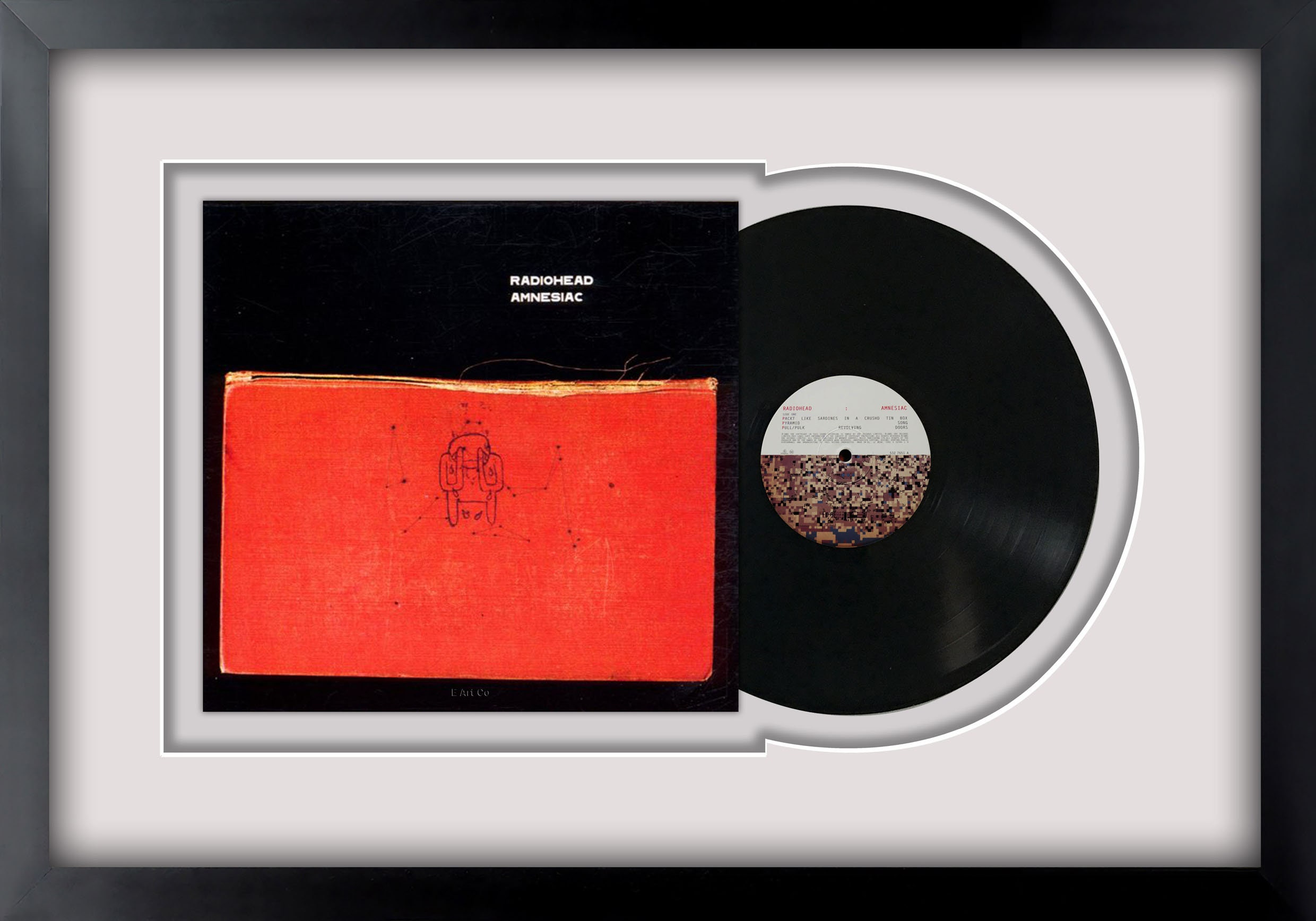 Radiohead, Amnesiac Vinyl LP Record Framed and Ready to Hang, Music ...