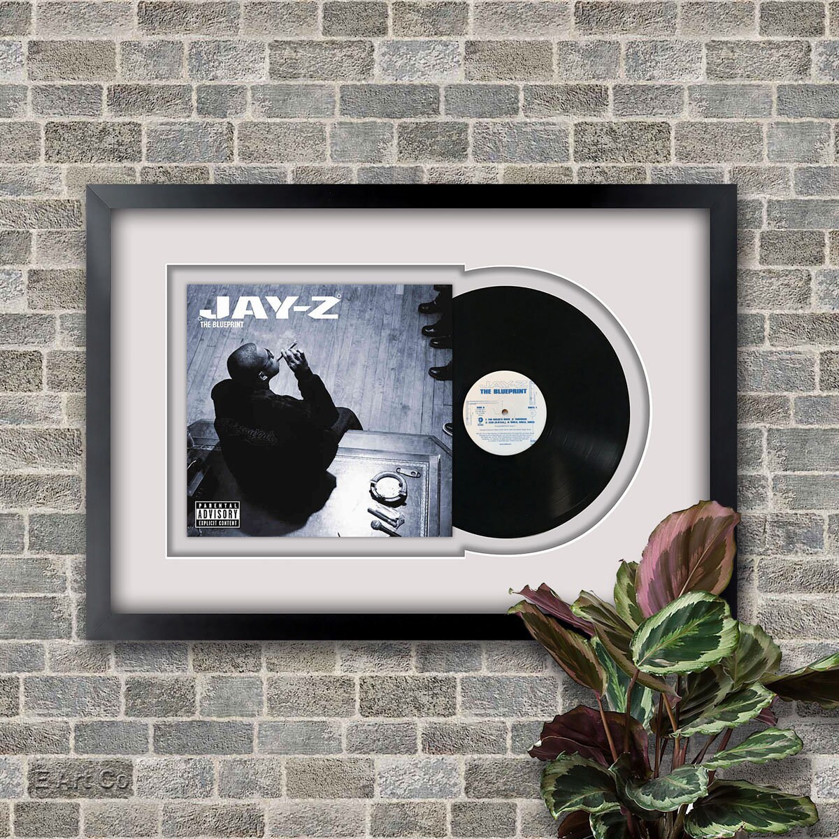 The Blueprint by Jay-z , Vinyl LP Record Framed and Ready to Hang ...