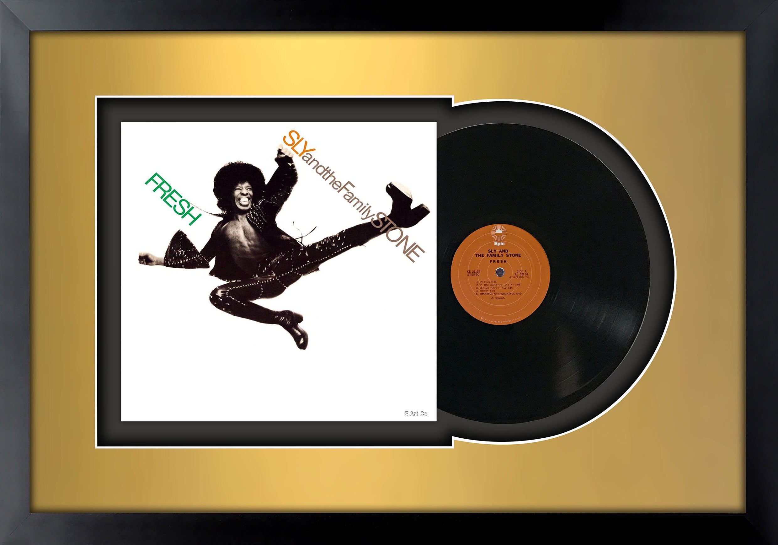 Sly and the Family Stone - Fresh , Vinyl LP Record Framed and Ready to ...