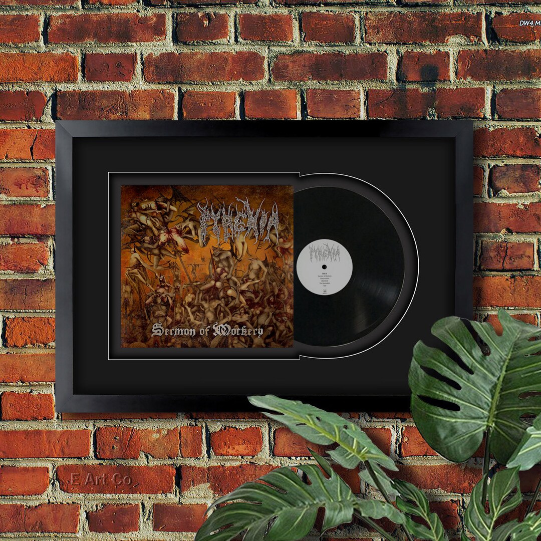 Pyrexia, Sermon of Mockery, Vinyl LP Record Framed and Ready to Hang ...