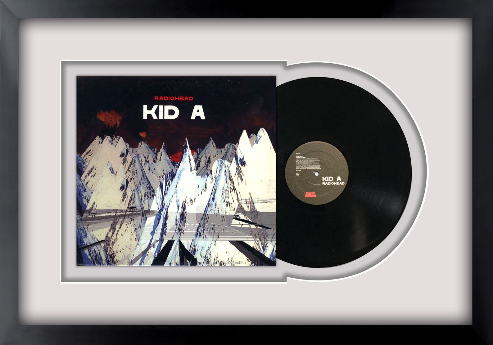 Radiohead Kid A, Vinyl LP Record Framed and Ready to Hang, Music Gift ...