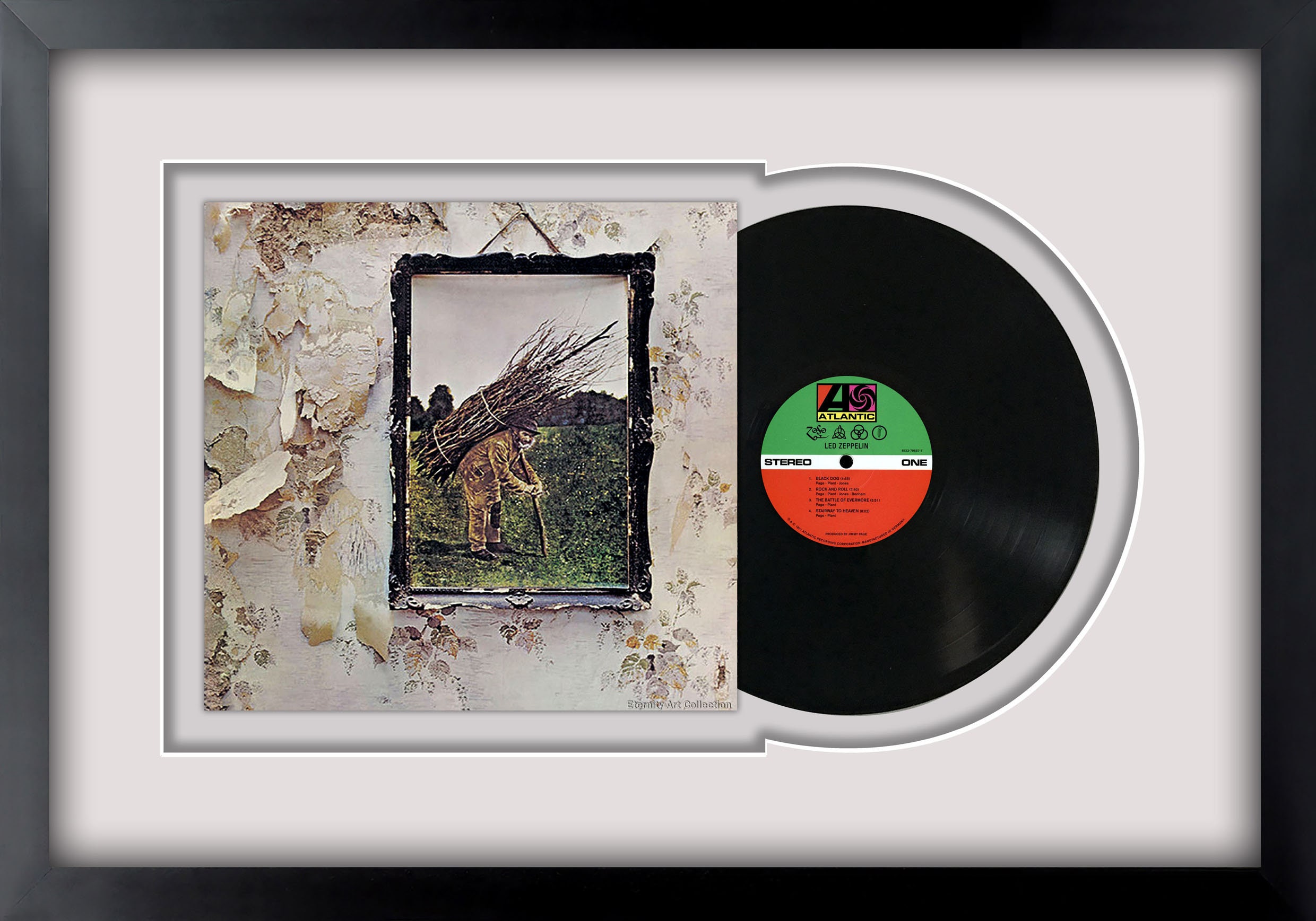 Led Zeppelin IV 4 by Led Zeppelin Vinyl LP Record Framed and - Etsy