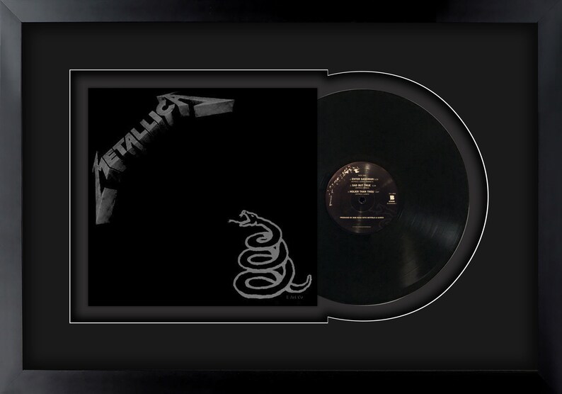Metallica, Metallica , Vinyl LP Record Framed and Ready to Hang, Music ...