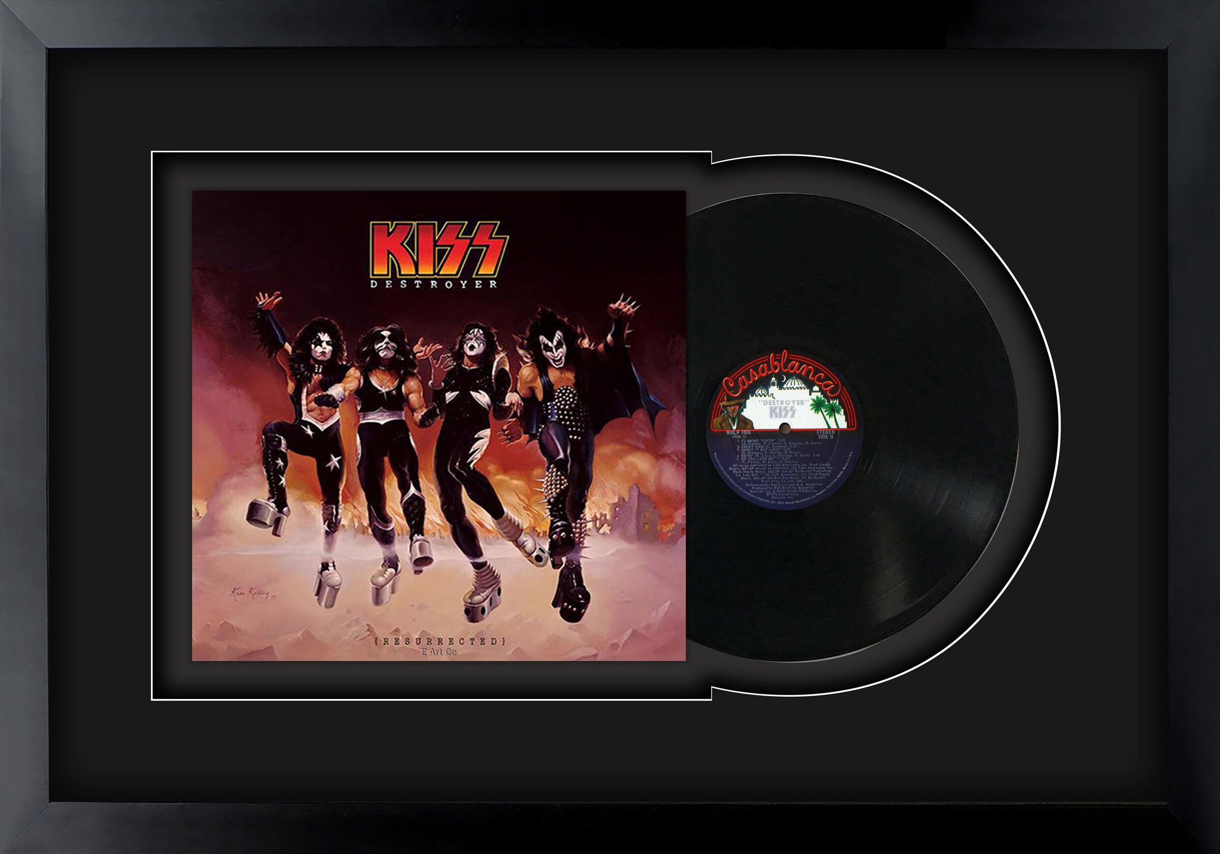 Kiss Destroyer Vinyl LP Record Framed and Ready to Hang - Etsy