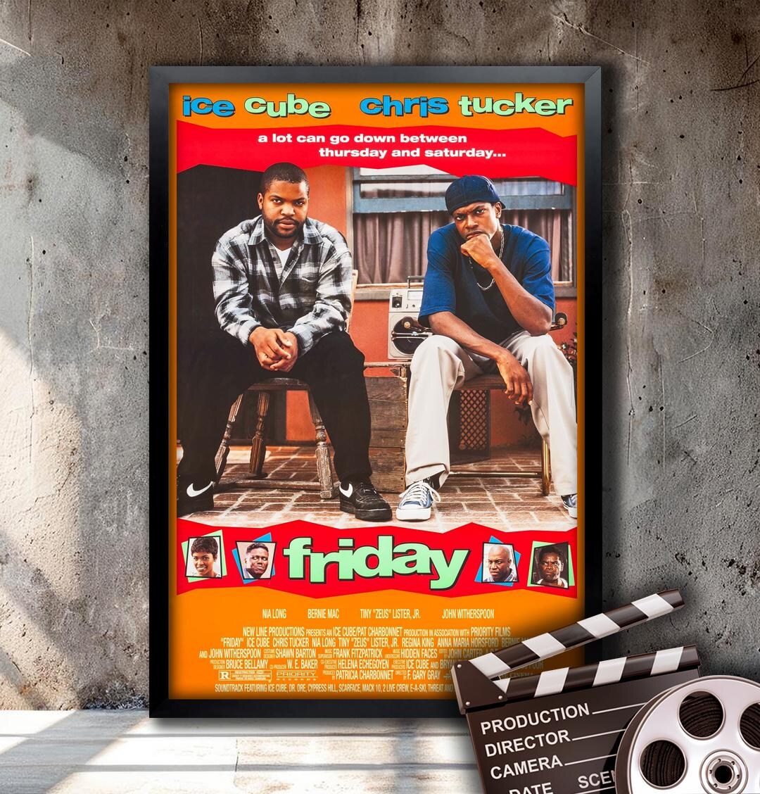 Friday , High-quality Reproduction Movie Poster Framed and Ready to ...