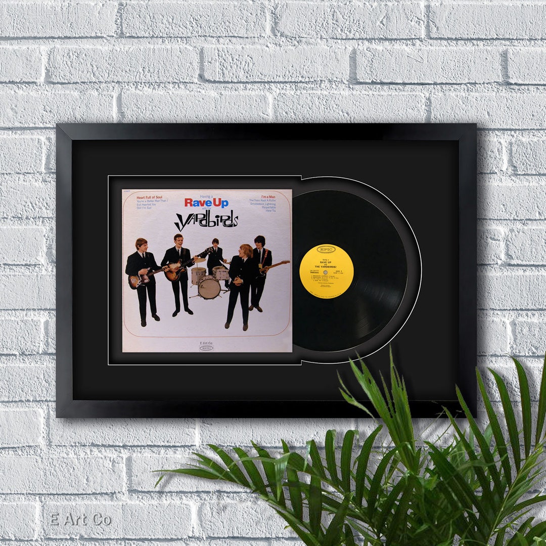 Yardbirds, Having a Rave up With the Yardbirds, Vinyl LP Record Framed ...