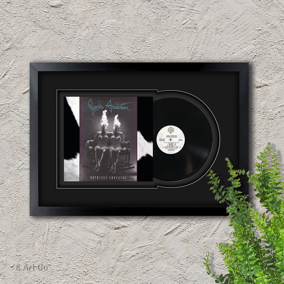 Jane's Addiction - "nothing's Shocking", Vinyl LP Record Framed and ...