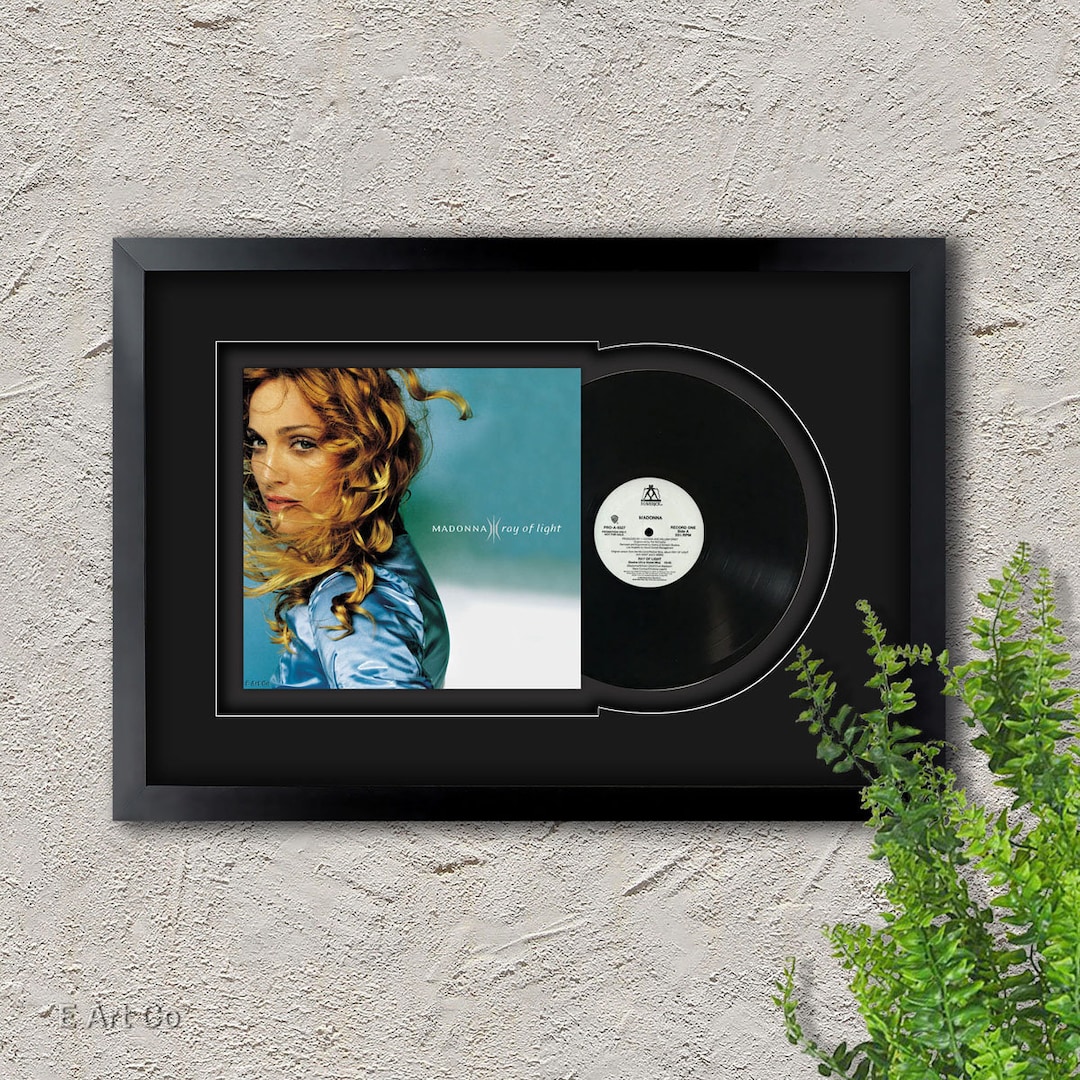 Madonna, Ray of Light, Vinyl LP Record Framed and Ready to Hang, Music ...