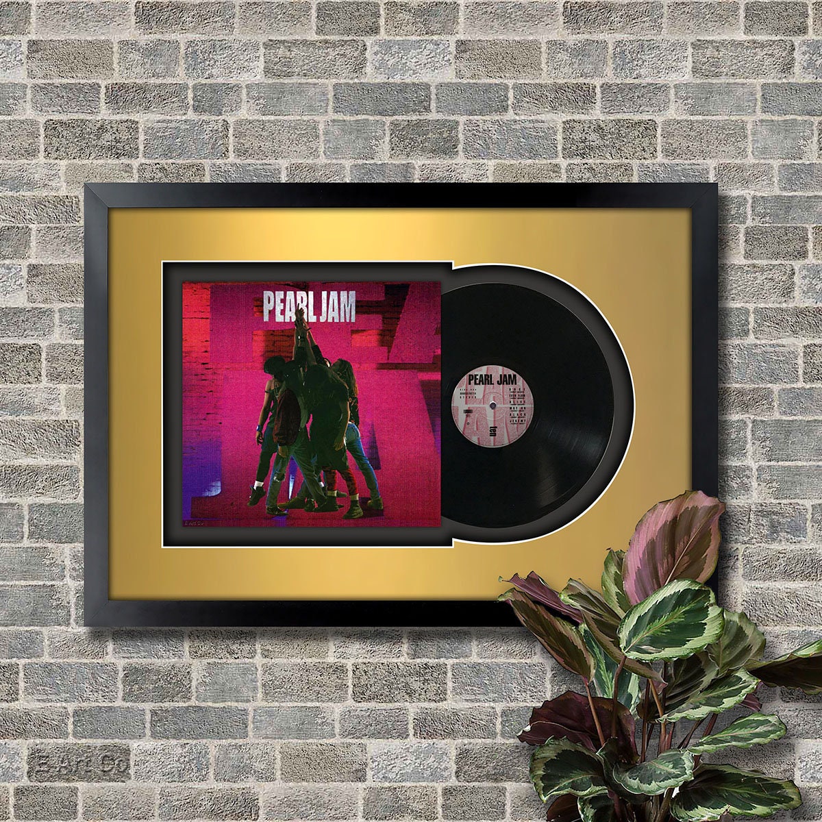 Ten by Pearl Jam , Vinyl LP Record Framed and Ready to Hang, Music Gift ...