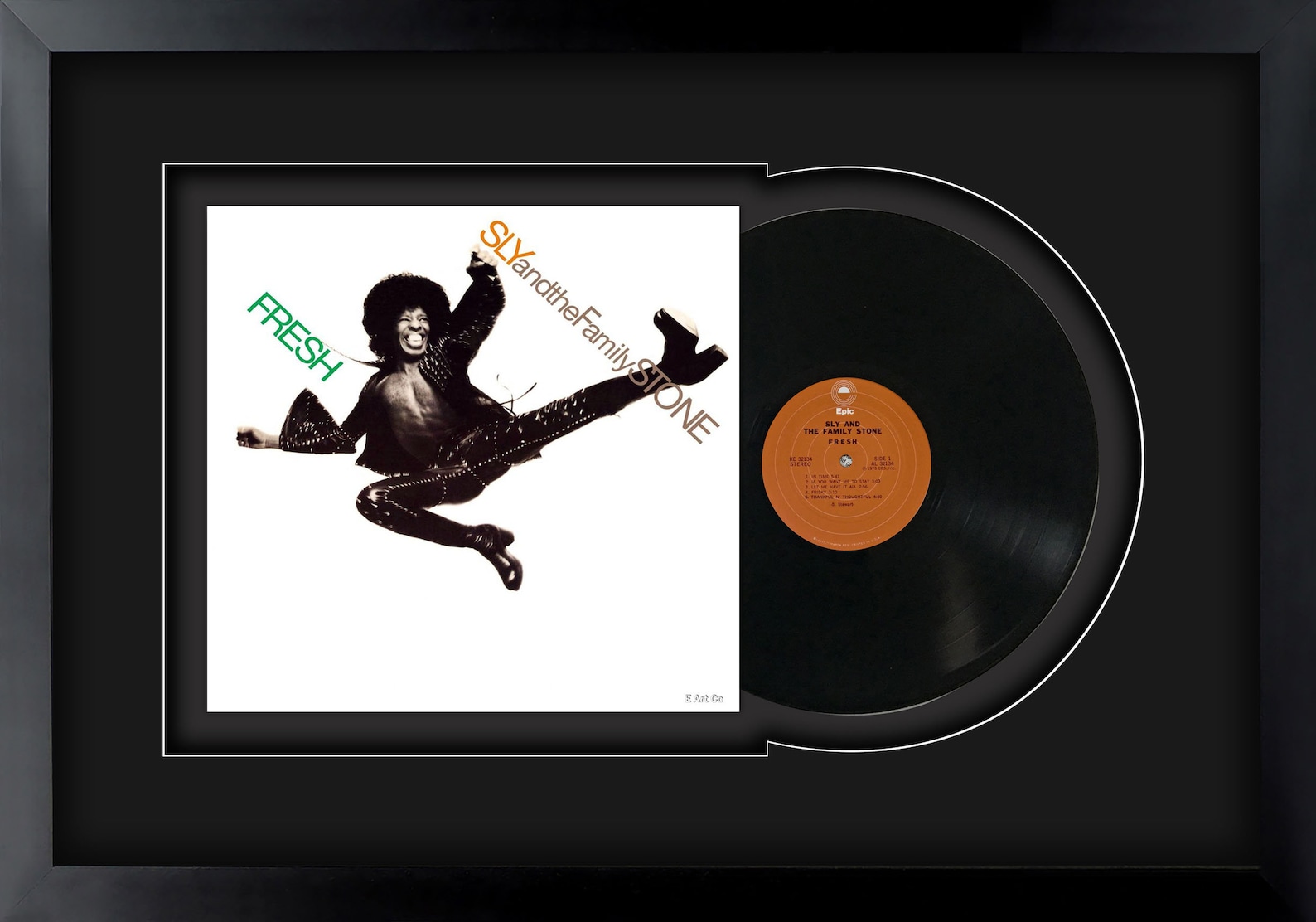 Sly and the Family Stone Fresh , Vinyl LP Record Framed and Ready to ...