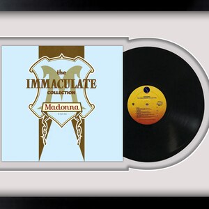 The Immaculate Collection by Madonna , Vinyl LP Record Framed and Ready ...