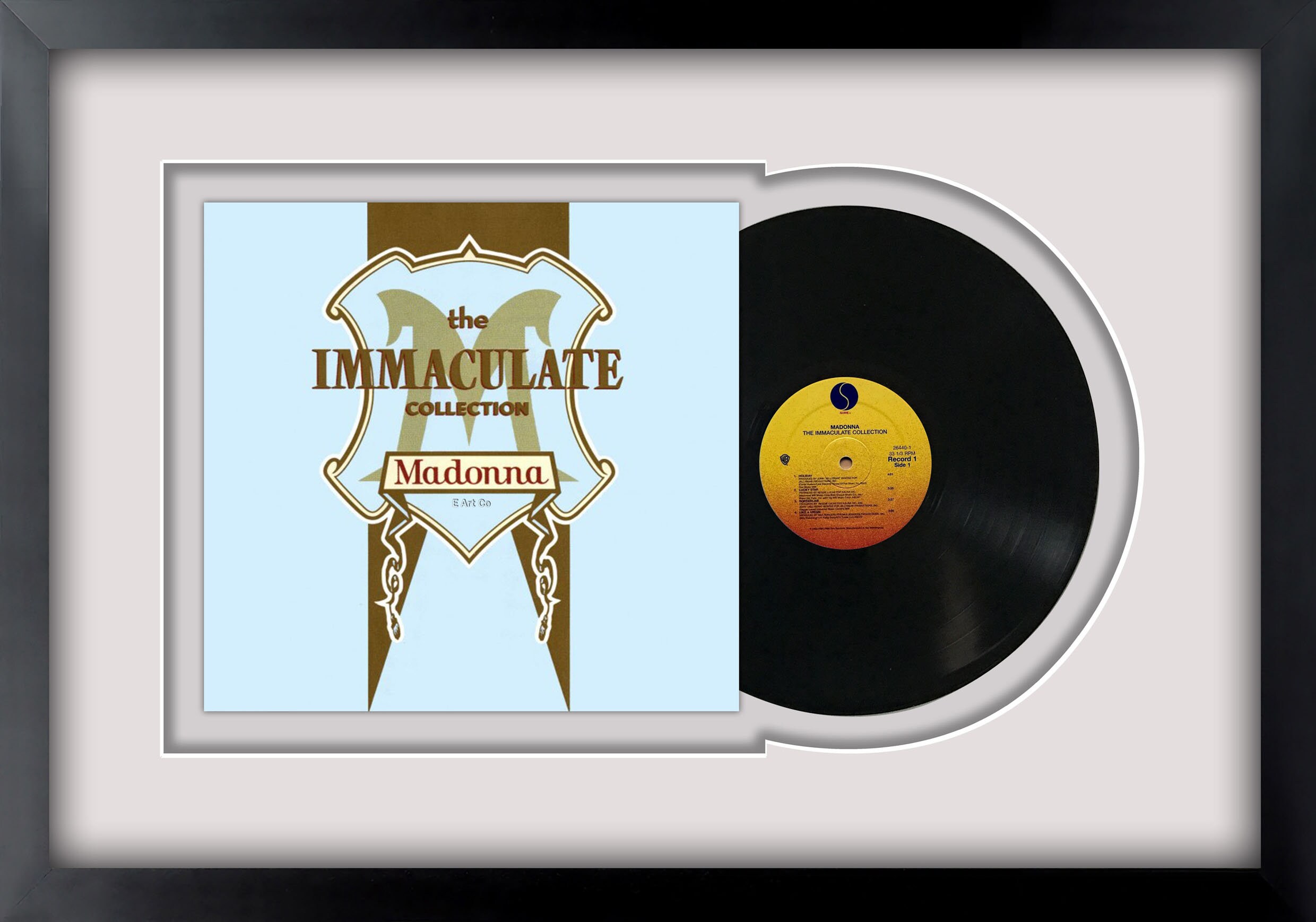 The Immaculate Collection by Madonna , Vinyl LP Record Framed and Ready ...