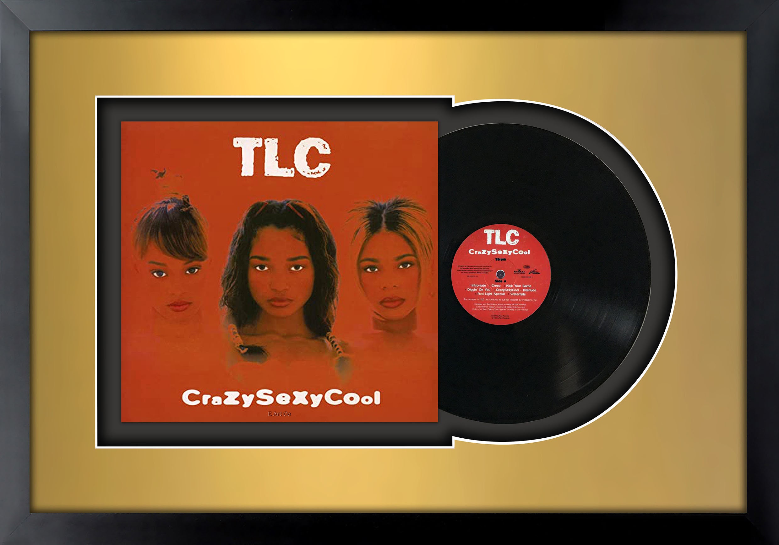 TLC, Crazysexycool, Vinyl LP Record Framed and Ready to Hang, Music ...