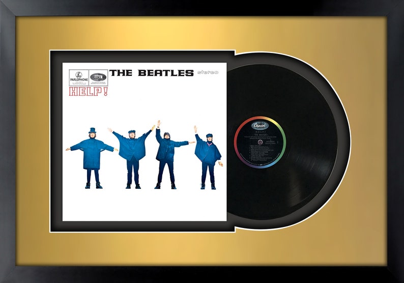 The Beatles Help Vinyl LP Record Framed and Ready to Hang - Etsy