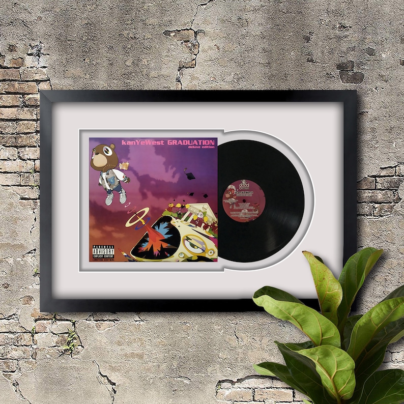 Kanye West , Graduation , Vinyl LP Record Framed and Ready to Hang ...