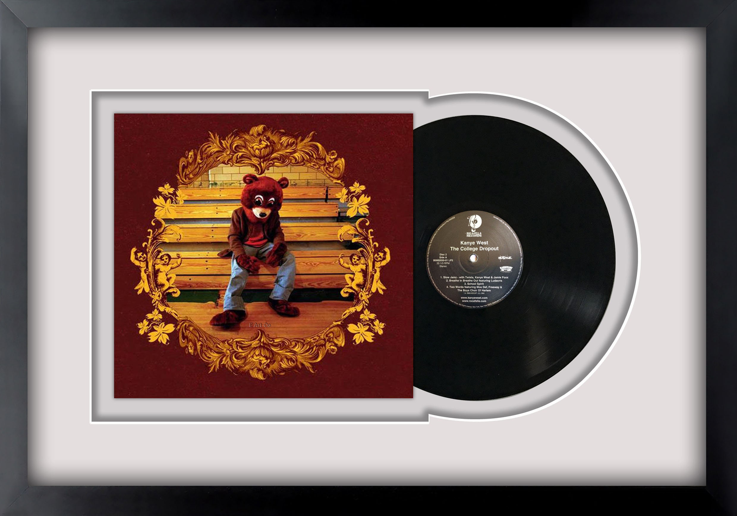 Kanye West The College Dropout Vinyl LP Record Framed and | Etsy