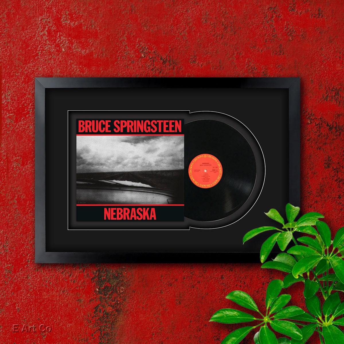 Nebraska by Bruce Springsteen , Vinyl LP Record Framed and Ready to ...